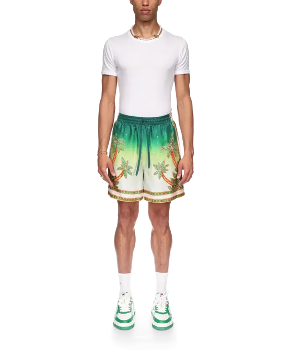 Casablanca Joyaux D'afrique Silk Shorts