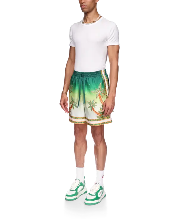 Casablanca Joyaux D'afrique Silk Shorts