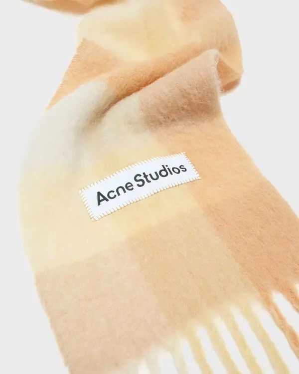 Acne Studios Scarf Soft Checkered Mohair