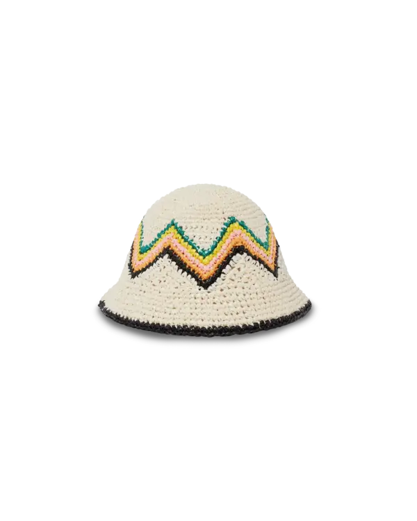 Casablanca Raffia Crochet Bucket Hat