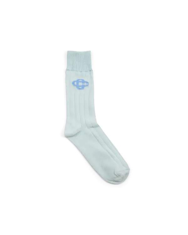 Casablanca Ribbed Socks - Blue