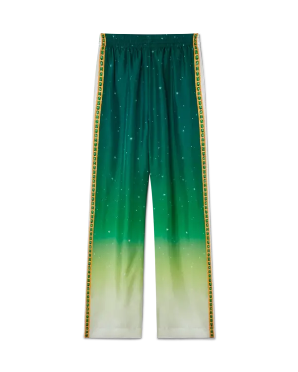 Casablanca Joyaux D'afrique Silk Trousers - White