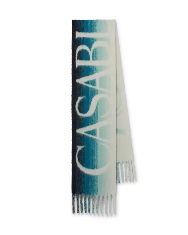 Casablanca Midnight Gradient Logo Scarf By - Multicolor