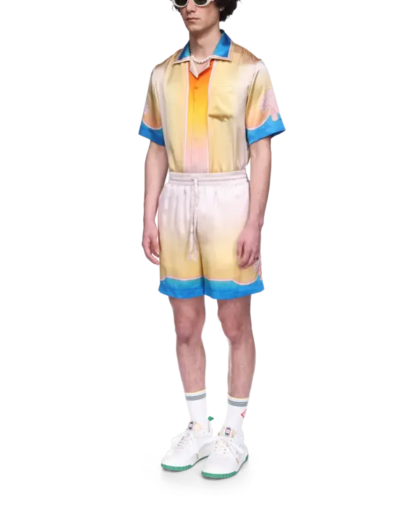 Casablanca L'arc Coloré Silk Shorts