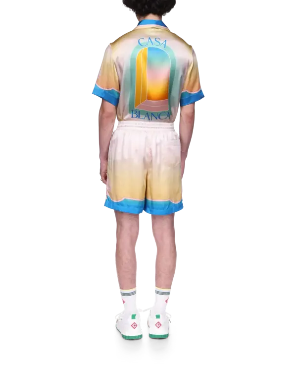 Casablanca L'arc Coloré Silk Shorts