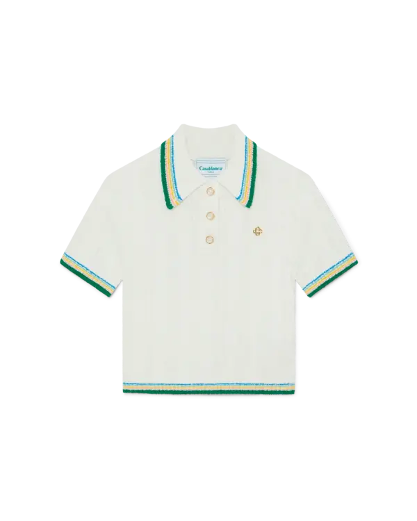 Casablanca Rib Boucle Polo Shirt