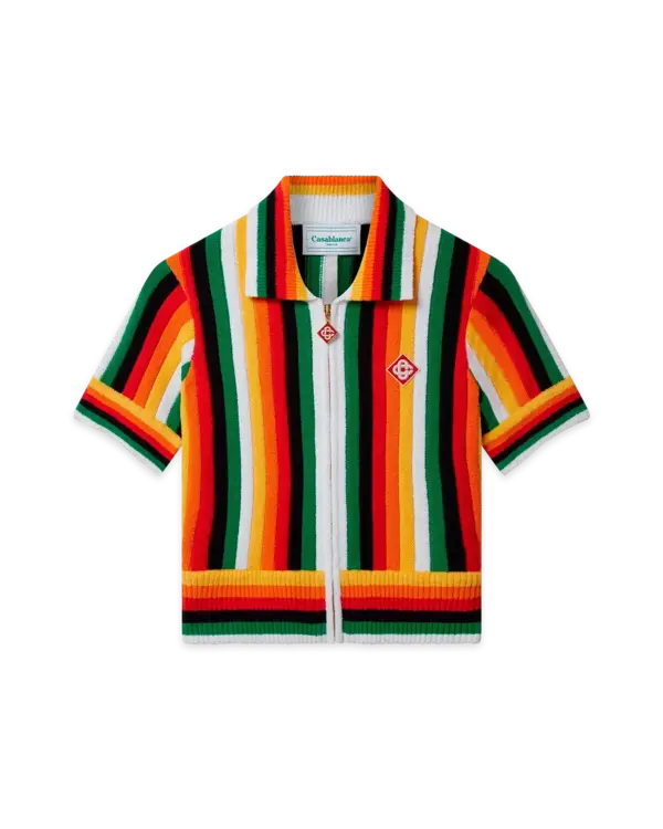 Casablanca Striped Towelling Top