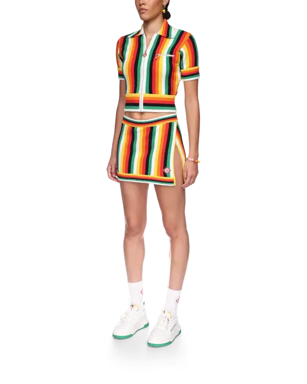 Casablanca Striped Towelling Top