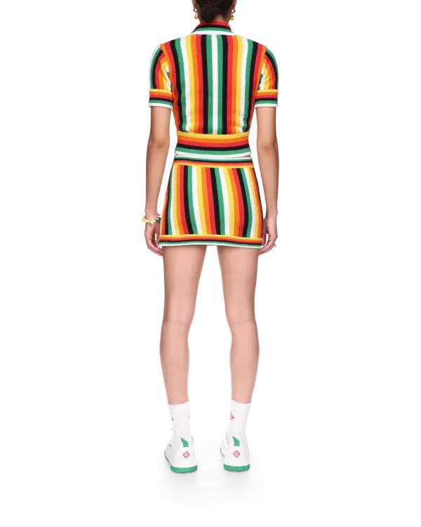 Casablanca Striped Towelling Top