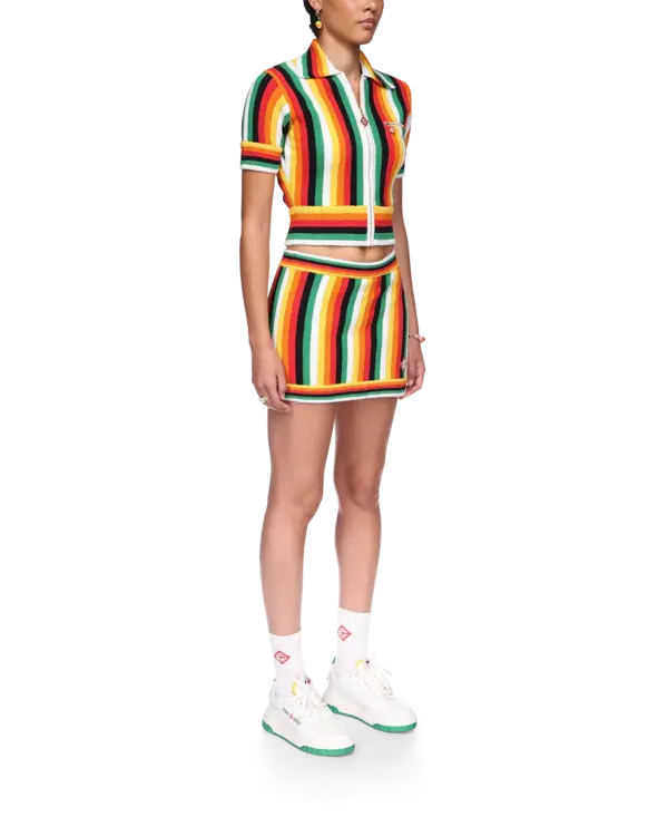 Casablanca Striped Towelling Top
