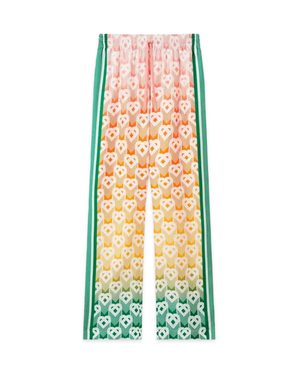 Casablanca Gradient Heart Monogram Wide Leg Trousers