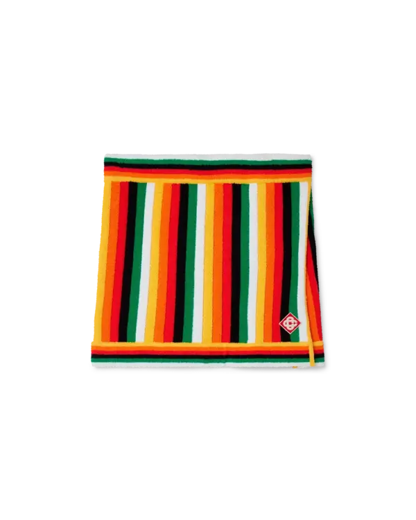 Casablanca Striped Towelling Mini Skirt - Multicolor