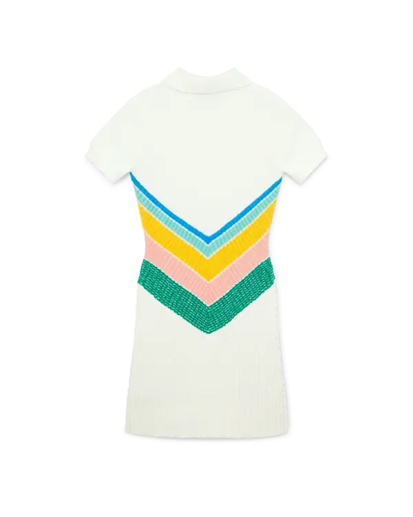 Casablanca Boucle Chevron Mini Dress