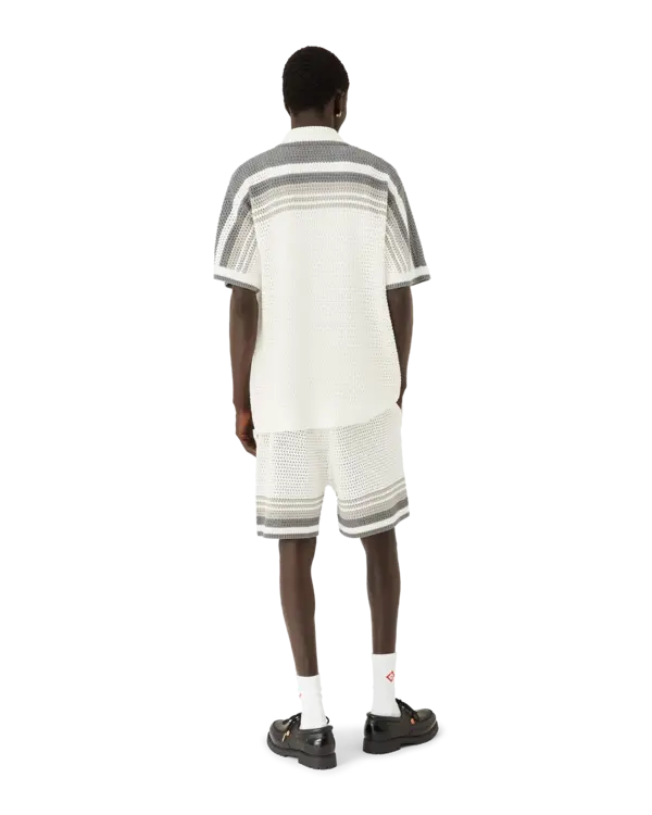 Casablanca Tennis Crochet Shorts - Multicolor
