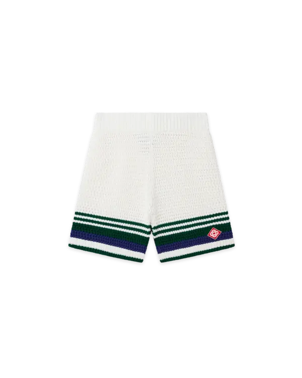 Casablanca Tennis Crochet Shorts