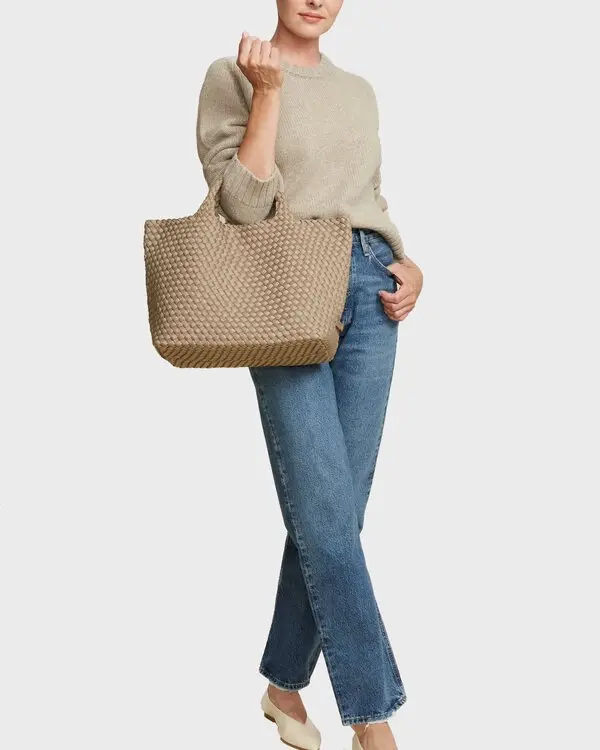NAGHEDI St. Barths Medium Tote - Beige