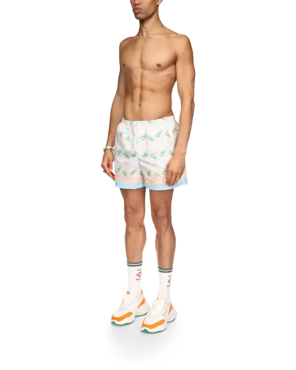 Casablanca Ping Pong Printed Swim Trunks
