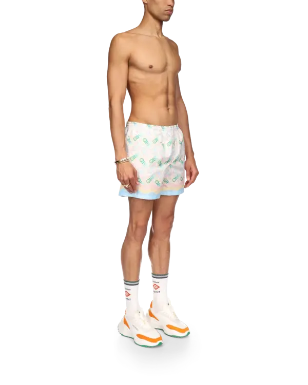 Casablanca Ping Pong Printed Swim Trunks