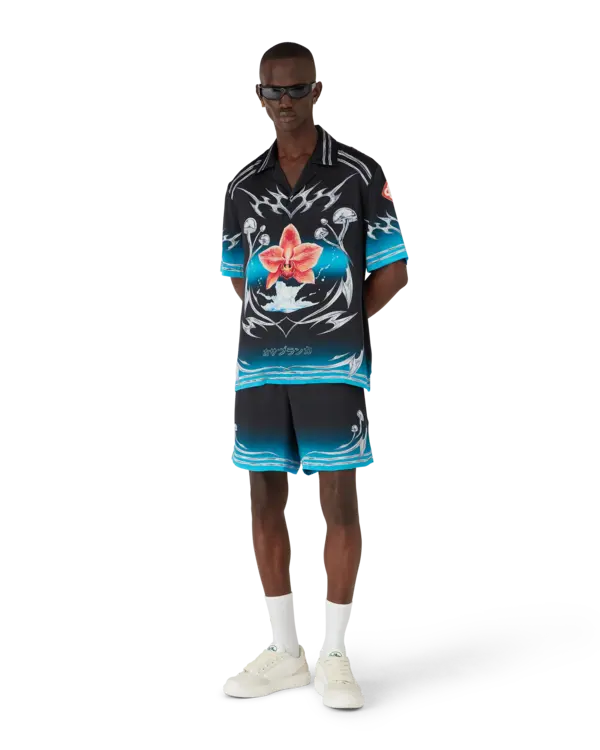 Casablanca Blades Short Sleeve Silk Sat - Red