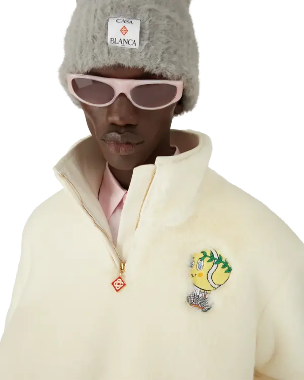 Casablanca Tennis Mascot Faux Fur Jacket - Multicolor
