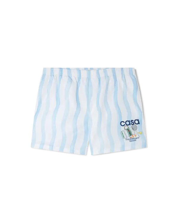 Casablanca Wave Swim Trunks - Blue