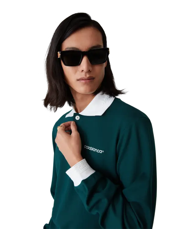Casablanca Long Sleeve Polo Shirt