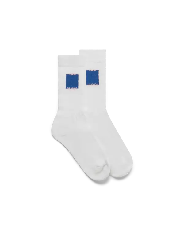 Casablanca Casa Square Socks - Blue