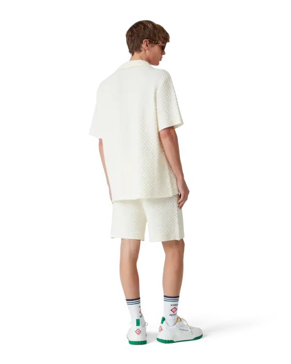 Casablanca Textured Knitted Shorts - Multicolor