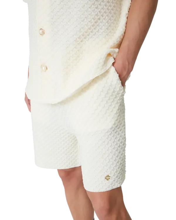 Casablanca Textured Knitted Shorts - Multicolor