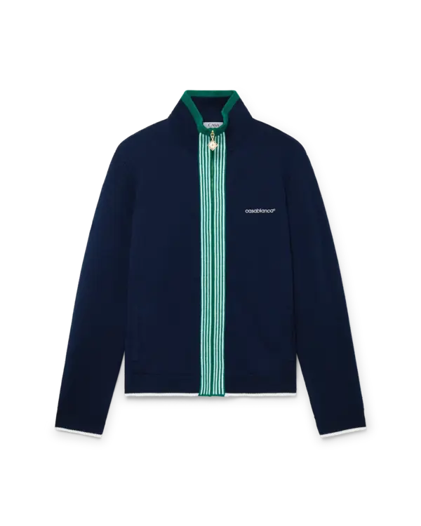 Casablanca Knit Tennis Track Jacket