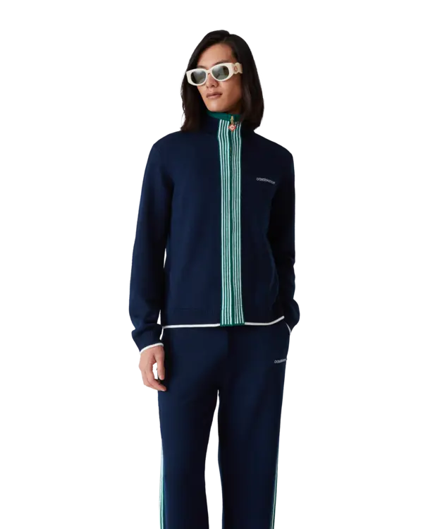 Casablanca Knit Tennis Track Jacket