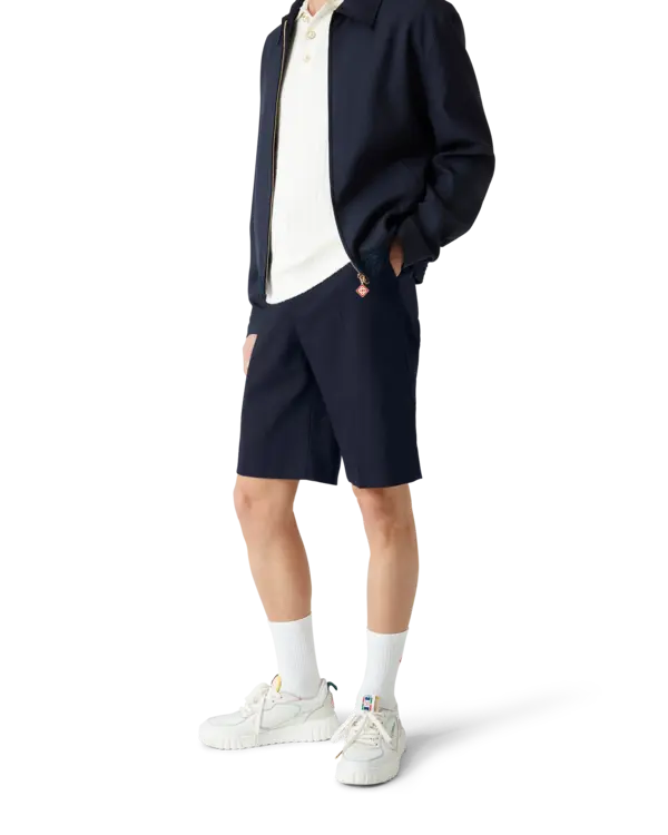 Casablanca Tailored Virgin Wool Shorts - Multicolor