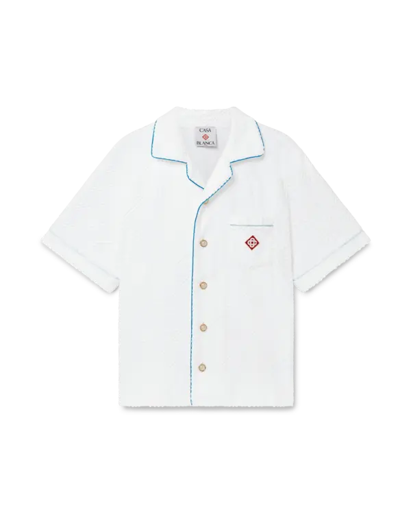 Casablanca Monogram Short Sleeve Towelling Shirt - Multicolor