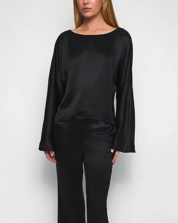 WAKAKUU Palermo Blouse Elegant Silk-like Blend