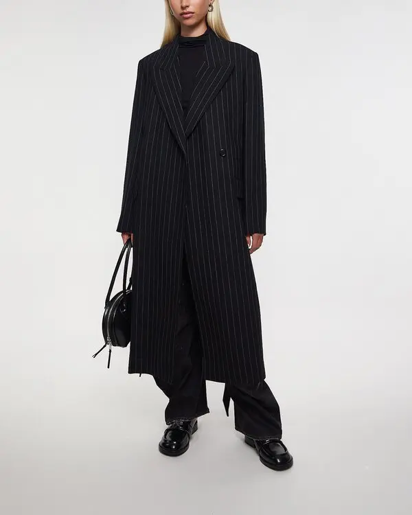 Acne Studios Olyx Pinstripe Wool Coat