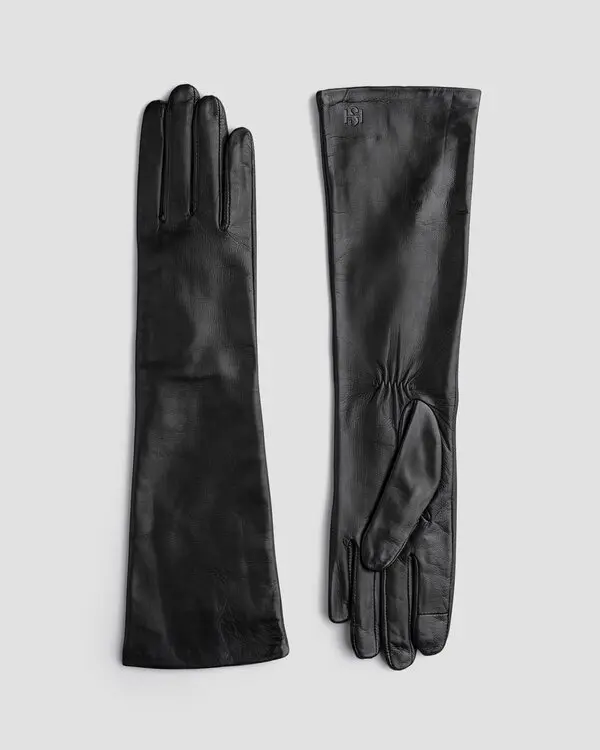 HANDSOME STOCKHOLM Essentials Long Gloves - Black