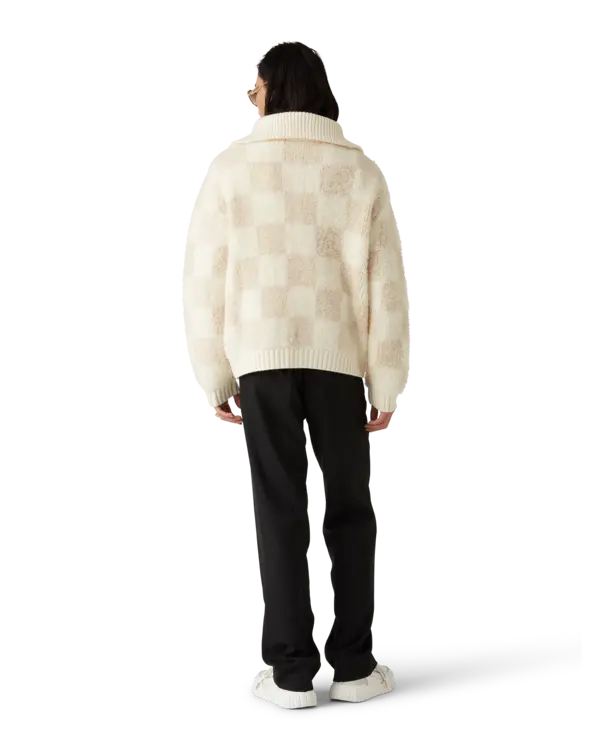 Casablanca Merino Fleece Checked Jacket