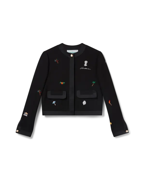 Casablanca Embroidered Wool Tailored Jacket