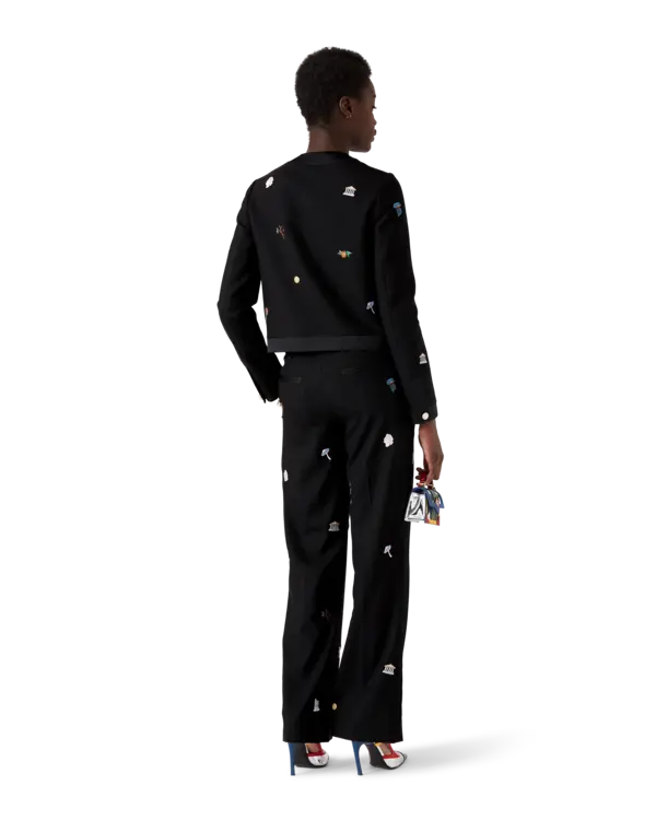 Casablanca Embroidered Wool Tailored Jacket