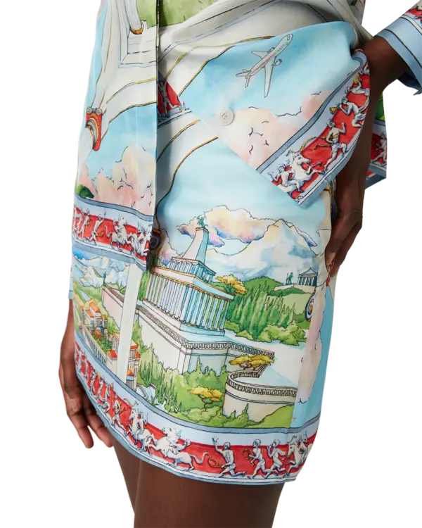 Casablanca Le Passage Silk Mini Skirt