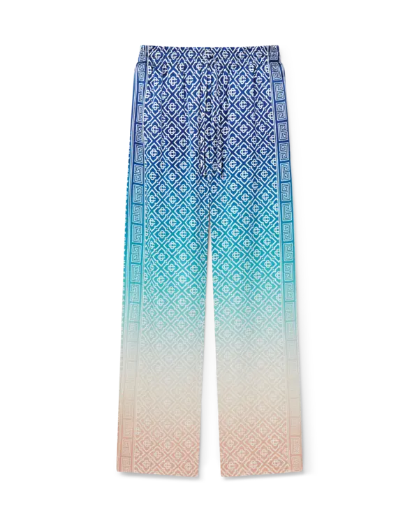 Casablanca Jacquard Gradient Silk Trousers