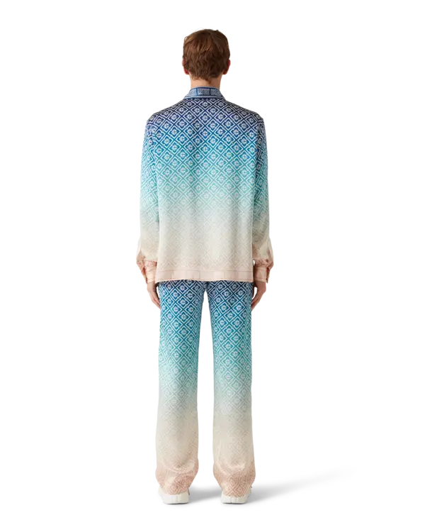 Casablanca Jacquard Gradient Silk Trousers