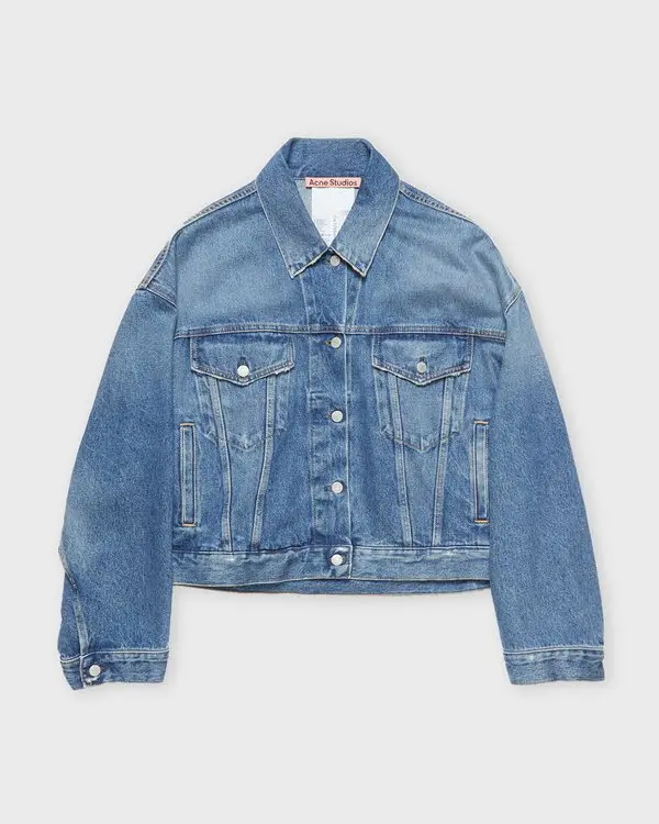 Acne Studios Relaxed Cropped Denim Jacket