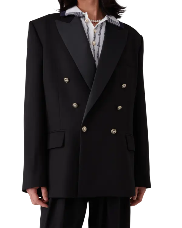 Casablanca Wool Double Breasted Blazer