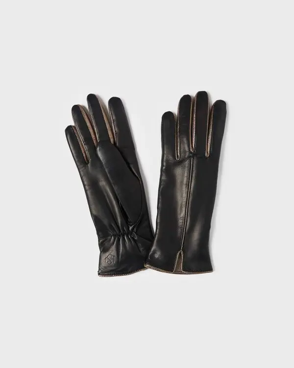 HANDSOME STOCKHOLM Nappa Leather Gloves - Black