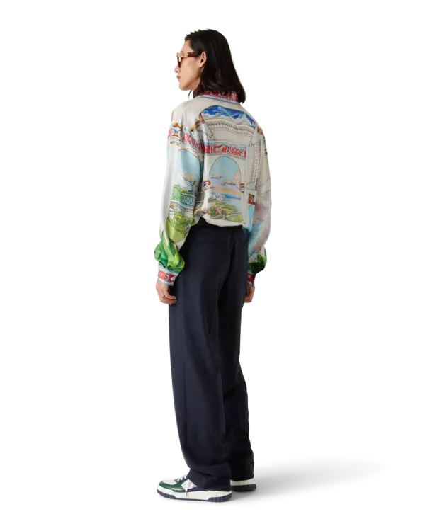 Casablanca Wool Tailored Pleated Trousers - Multicolor