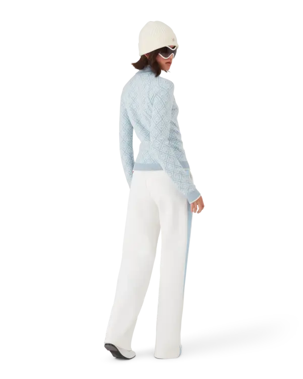 Casablanca Ski Monogram High Neck Top - Blue