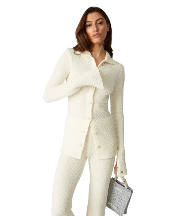 Casablanca Textured Knitted Shirt