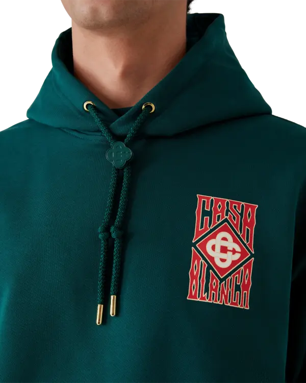 Casablanca Gothic Logo Hooded Sweatshirt