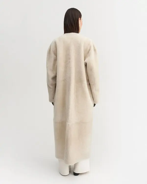 ALMADA Lamb Leather Shearling Coat